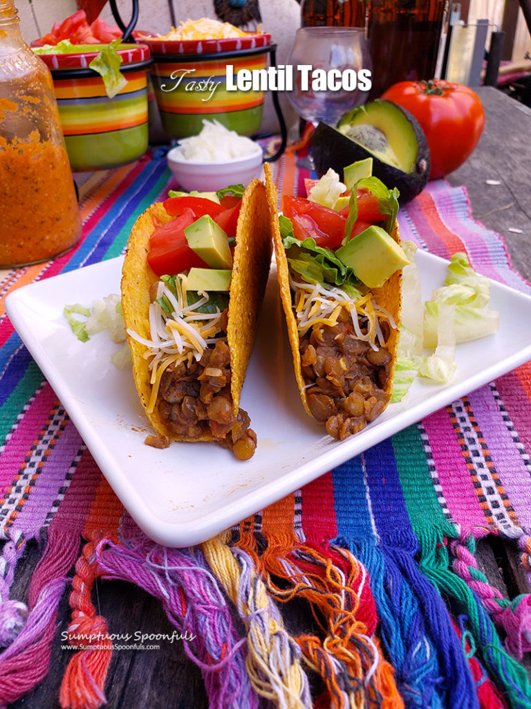 Tasty Lentil Tacos | Sumptuous Spoonfuls