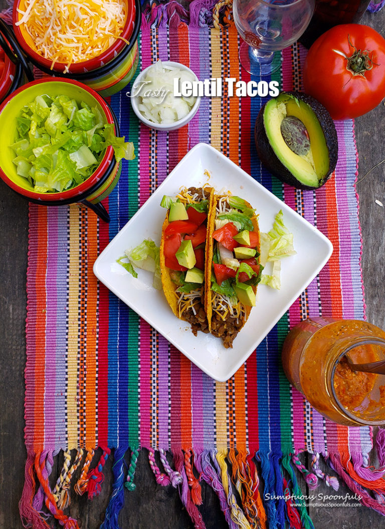 Tasty Lentil Tacos | Sumptuous Spoonfuls