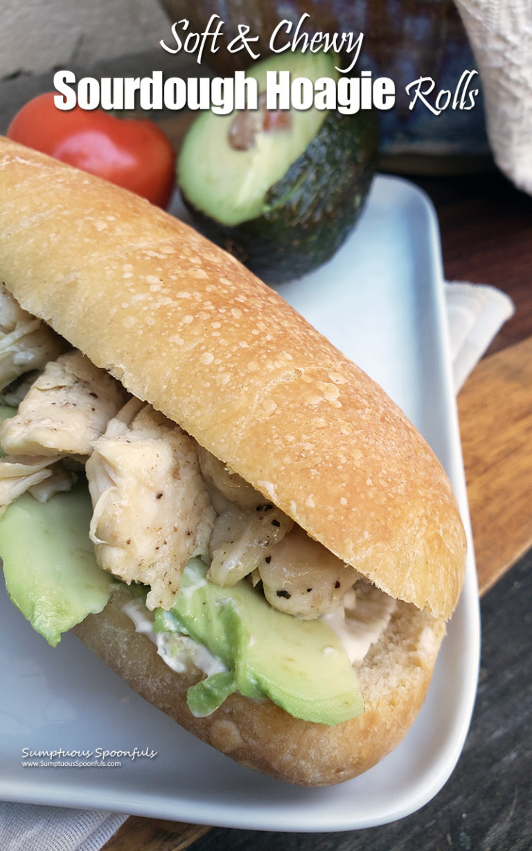 Soft & Chewy Sourdough Hoagie Rolls #Sourdough #SandwichLove