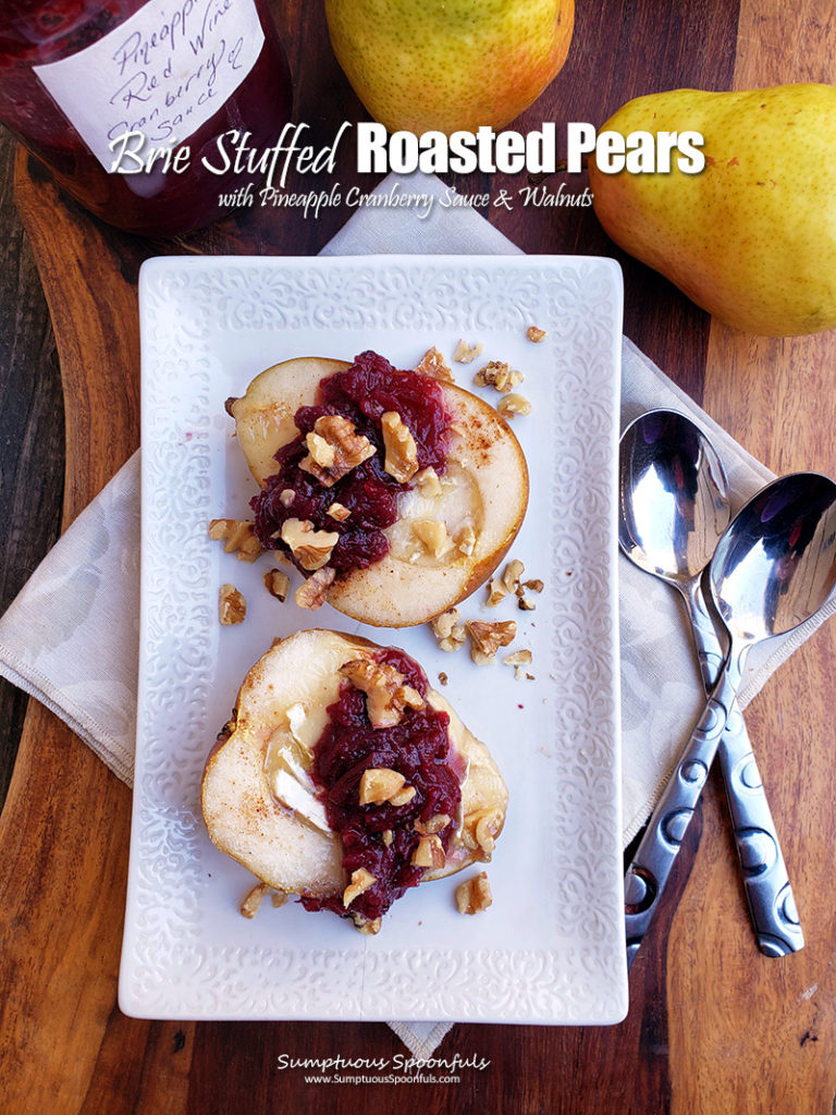 Elegant and Easy Brie Stuffed Roasted Pears