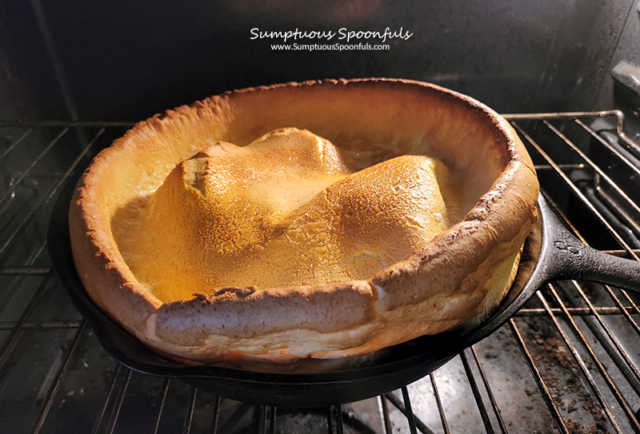 Super Puffy Strawberry German Pancake made in the Oven (Panakuchen ...