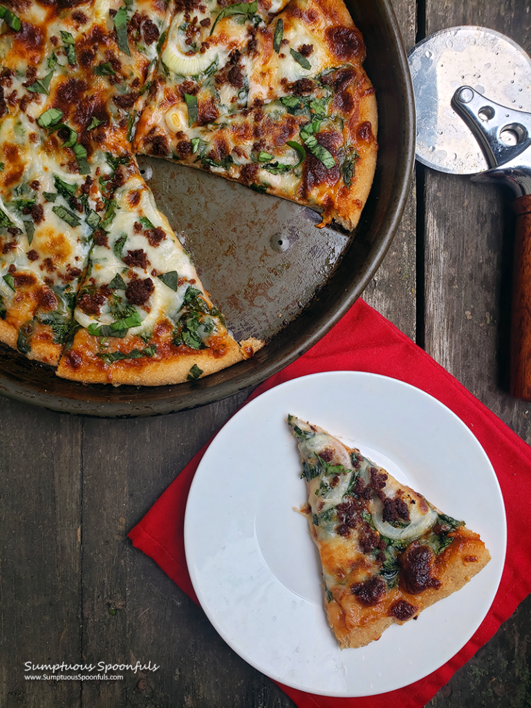 Easy Whole Wheat Thin Crust Pizza made with Sourdough Discard ...