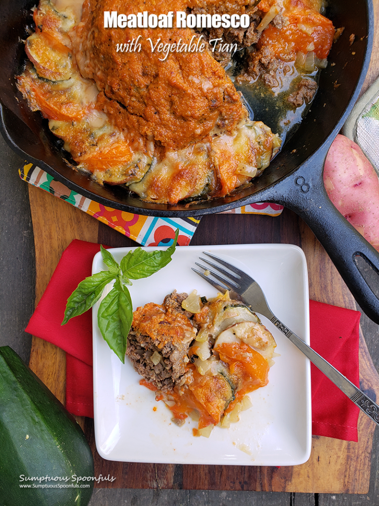 A Fancy Meal you can make in One Pan: Meatloaf Romesco with Vegetable ...